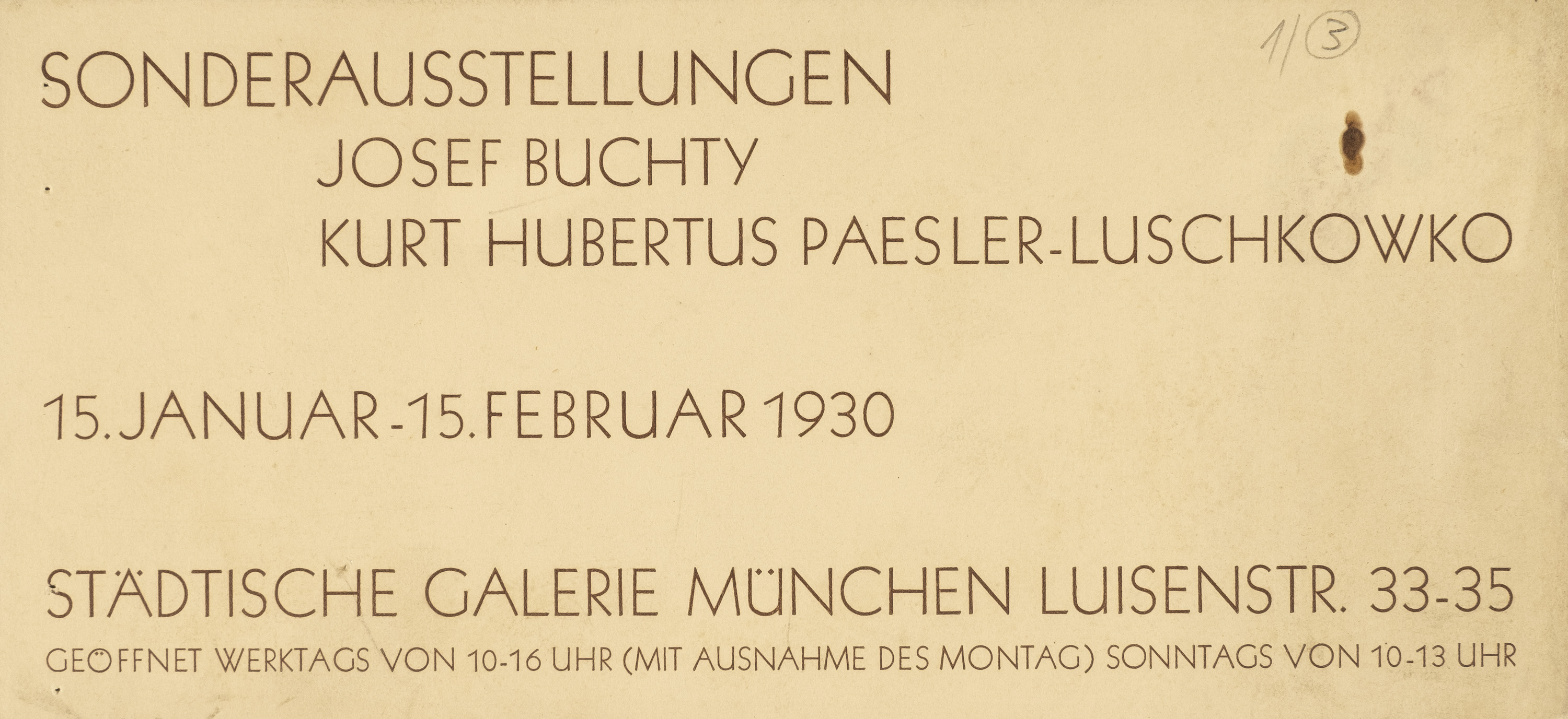 Josef Buchty, Kurt Hubertus Paesler-Luschkowko