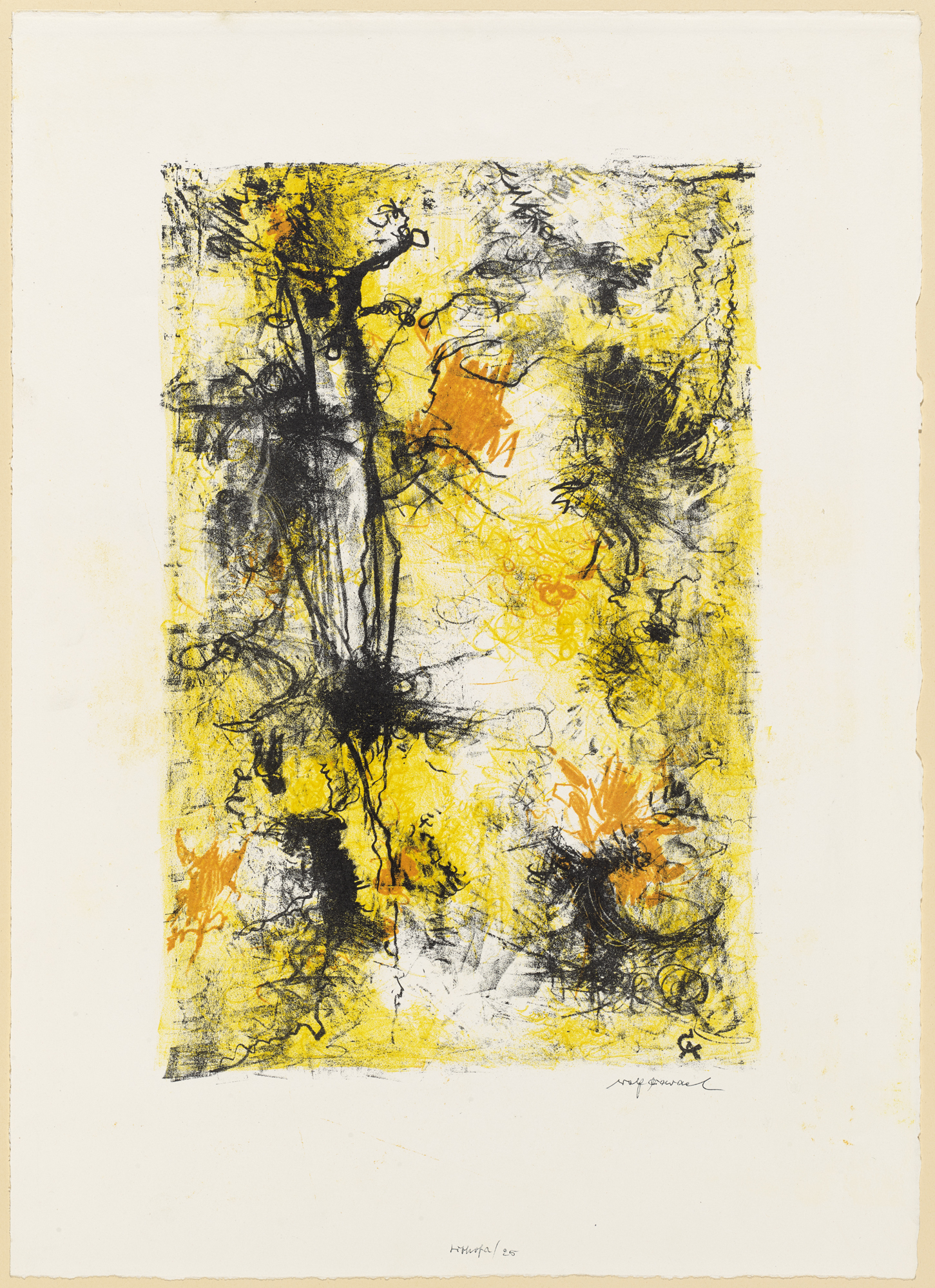 Lenbachhaus - Sammlung Online - Rolf Cavael, Abstrakte Komposition, 1958