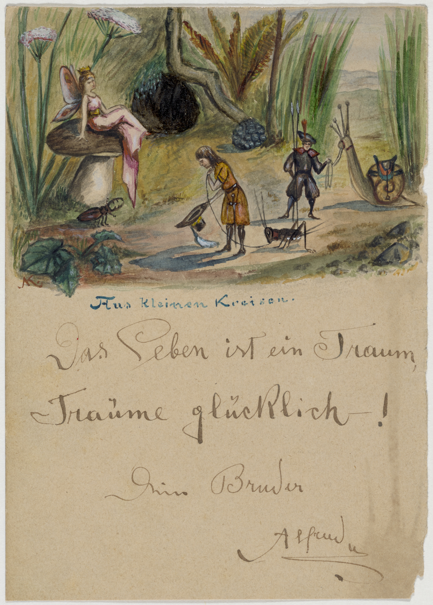 Lenbachhaus - Sammlung Online - Alfred Kubin, "Das Leben ist ein Traum ...